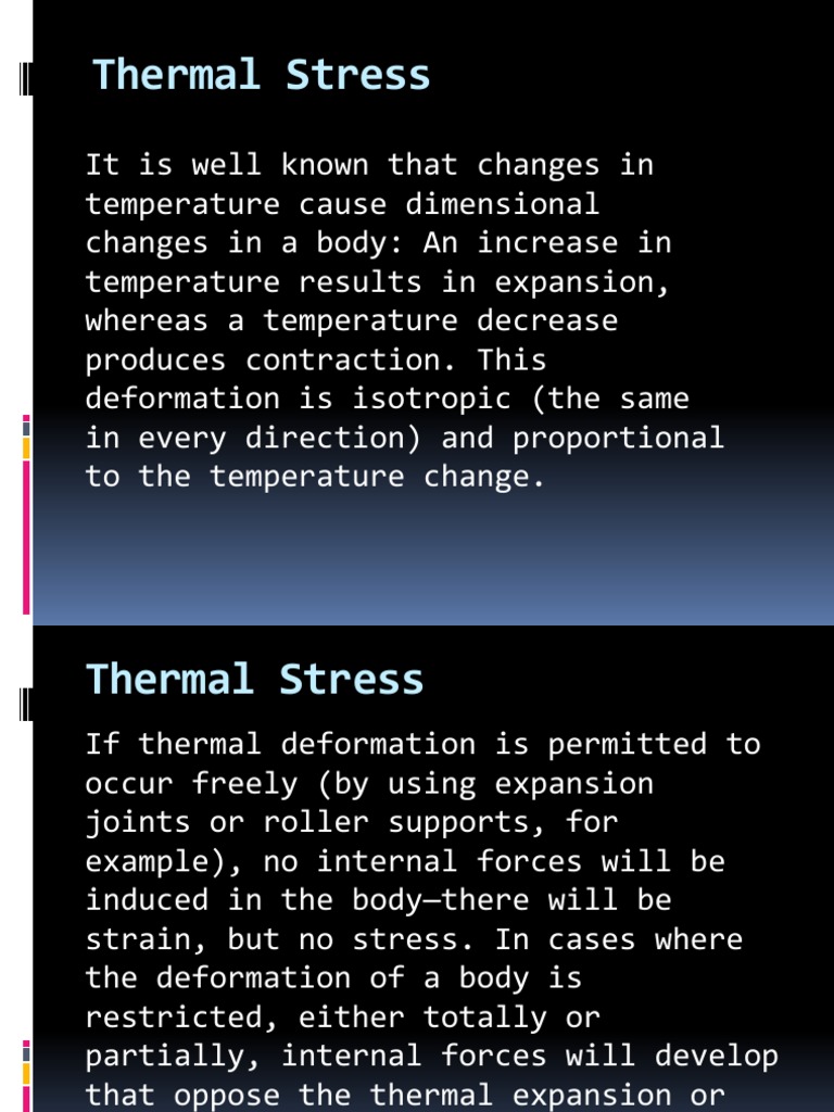 Thermal Stress | PDF