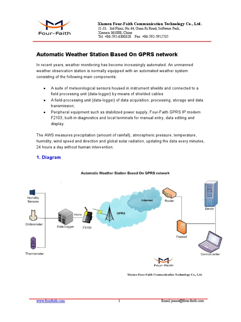 Automatic Weather Station | PDF | General Packet Radio Service | High ...