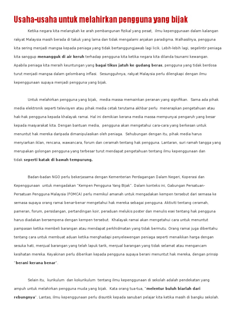 Karangan BM | PDF