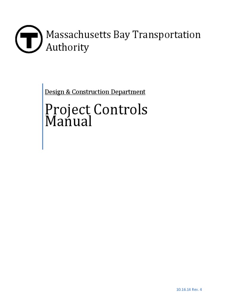 Project Controls Manual 2014-10-16 Issued Rev 4 | PDF | Production And ...