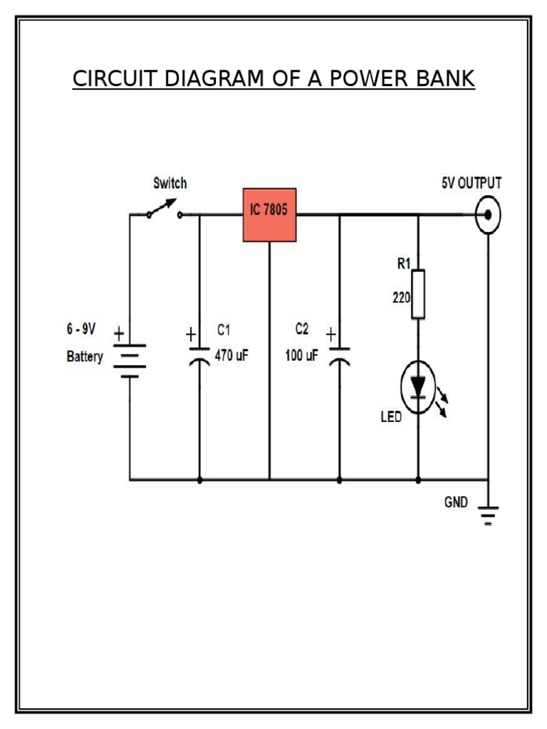 Circuit Diagram of A Power Bank | PDF