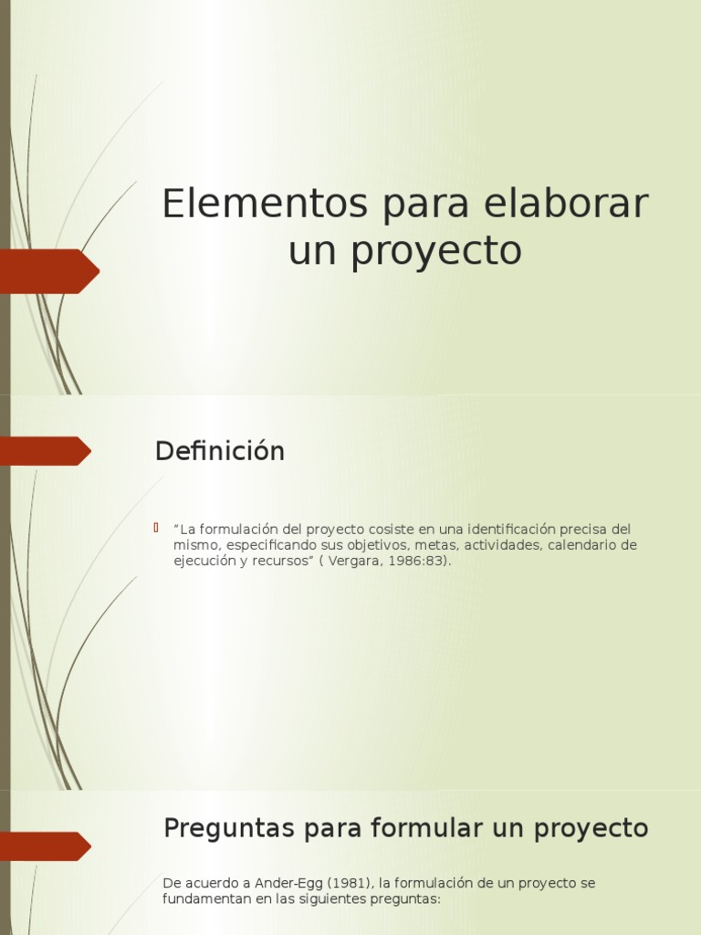 Pasos De Un Proyecto