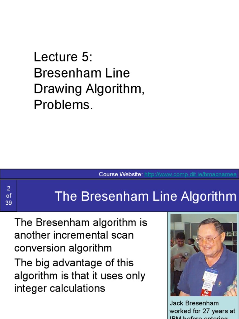 Lecture-5 (Bresenhams Line Problems) | PDF | Algorithms | Areas Of ... Lecture-5 (Bresenhams Line Problems) | PDF | Algorithms | Areas Of ...