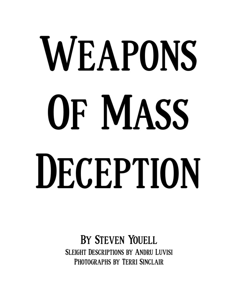 Steven Youell - Weapons of Mass Deception | PDF | Games Of Chance ...