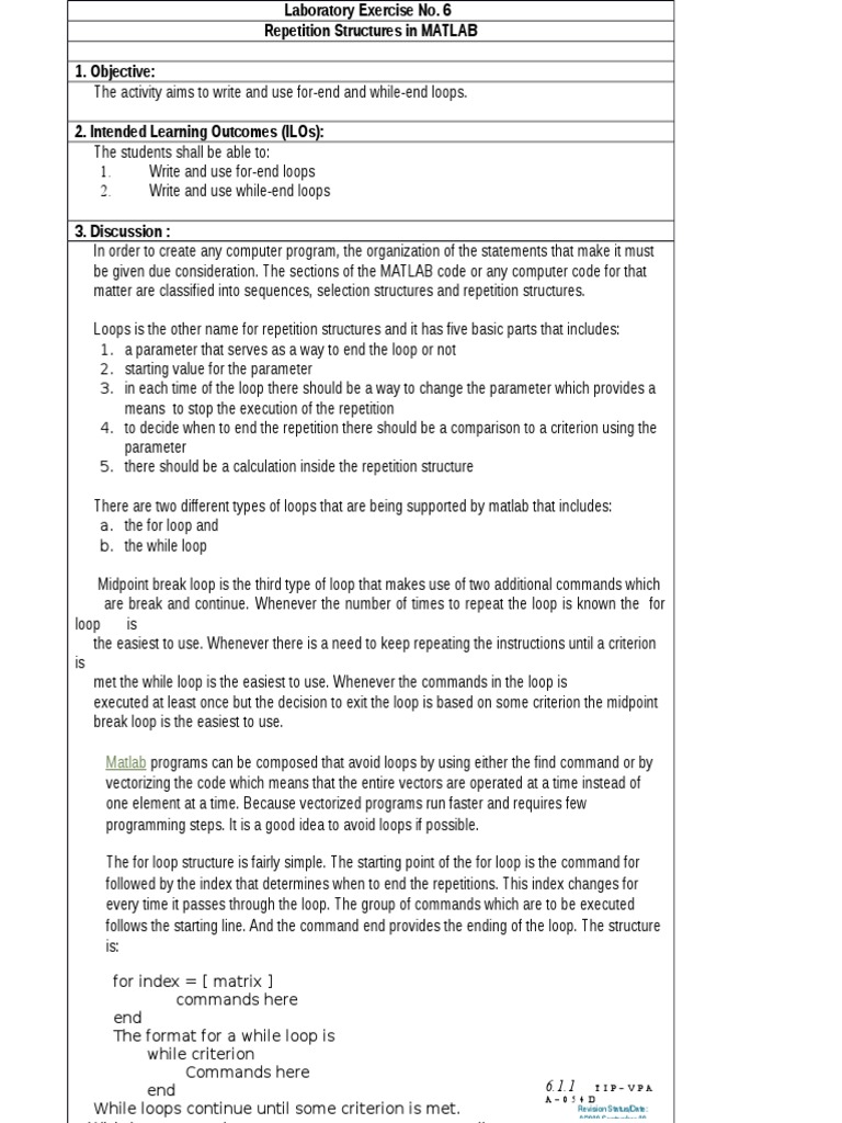 Laboratory Exercise No 6 | PDF | Control Flow | Computer Engineering