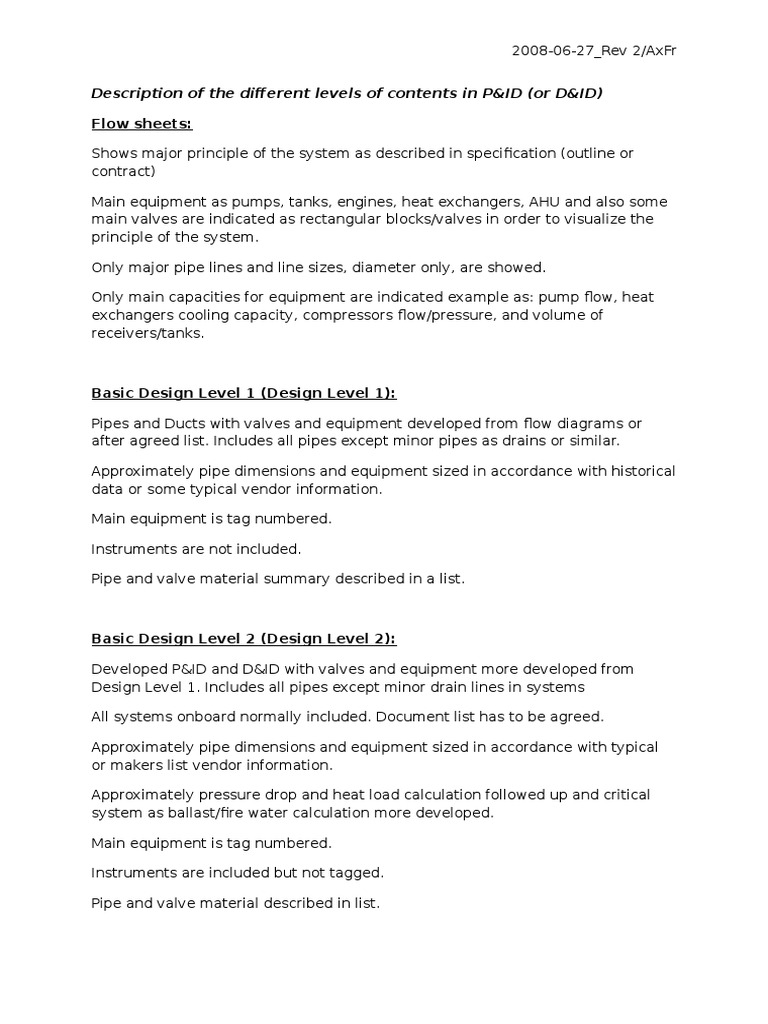 A Guide to Different Design Levels in Piping and Instrumentation ...