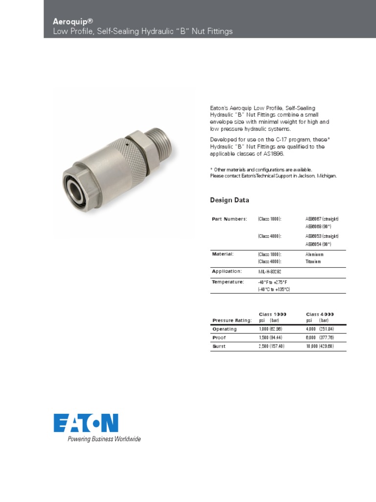Low Profile Self-Sealing B Nuts | PDF | Mechanical Engineering | Science