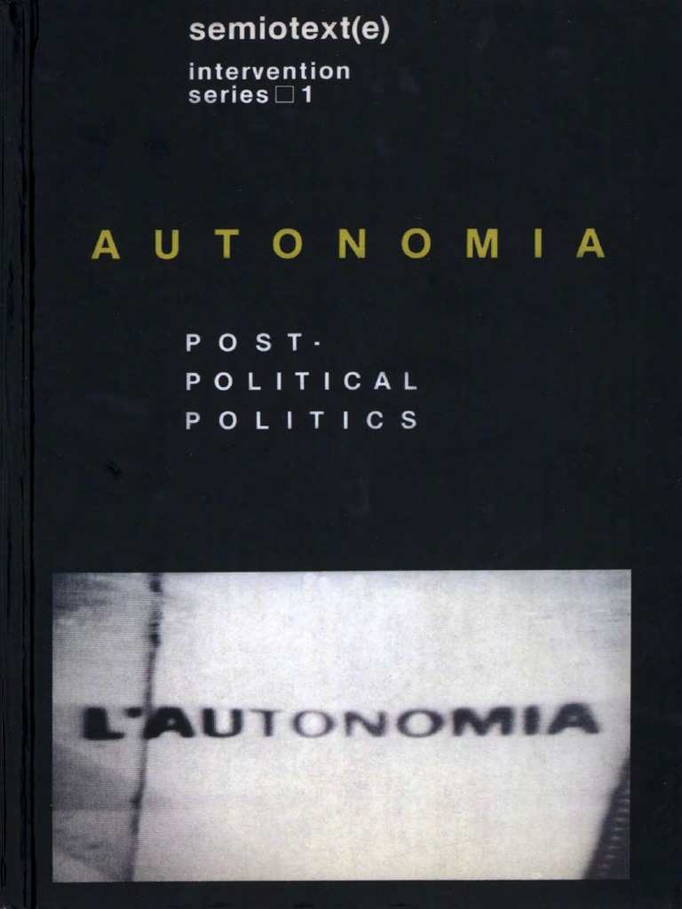 Autonomia: Italy's 1979 Political Movement | PDF | Socialism ...