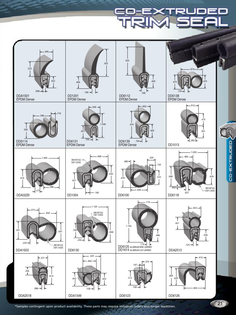 Co Extruded Trim Seals | PDF | Manufactured Goods | Nature