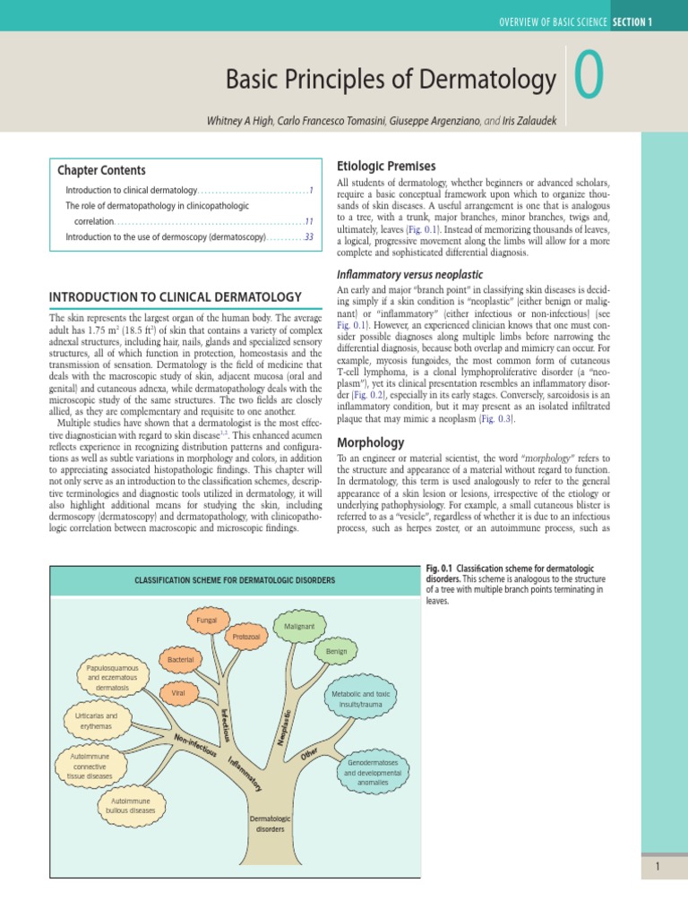 0 Basic Principles of Dermatology | PDF | Cutaneous Conditions | Dermatitis