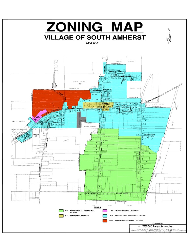 Village of South Amherst Zoning Map | PDF