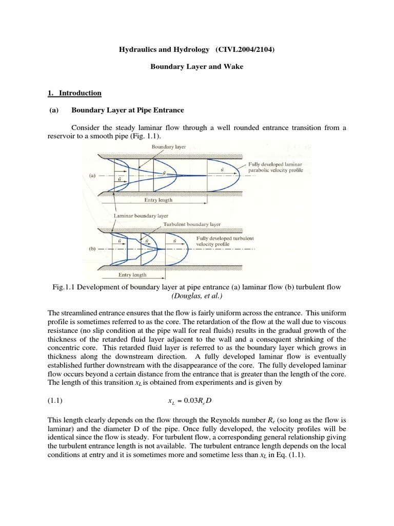 Boundary Layer and Wake | PDF | Boundary Layer | Fluid Dynamics