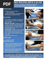 Back Slab Application Techniques | PDF | Elbow | Knee