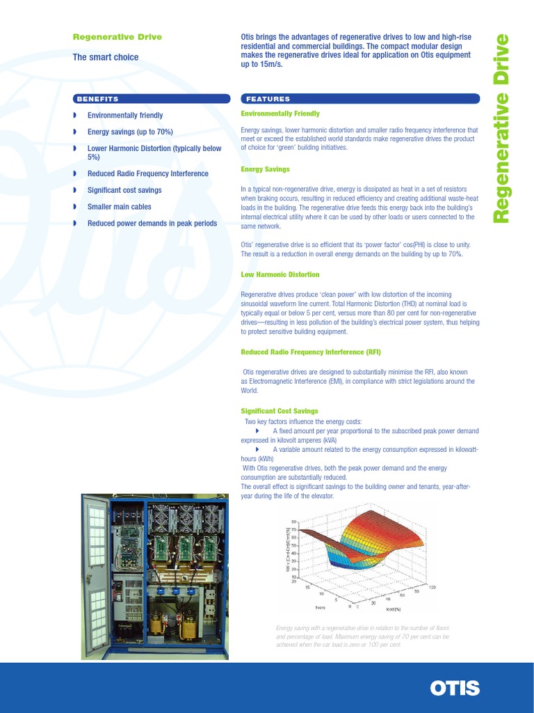 Otis Regenerative Drives | PDF | Electromagnetic Interference | Elevator