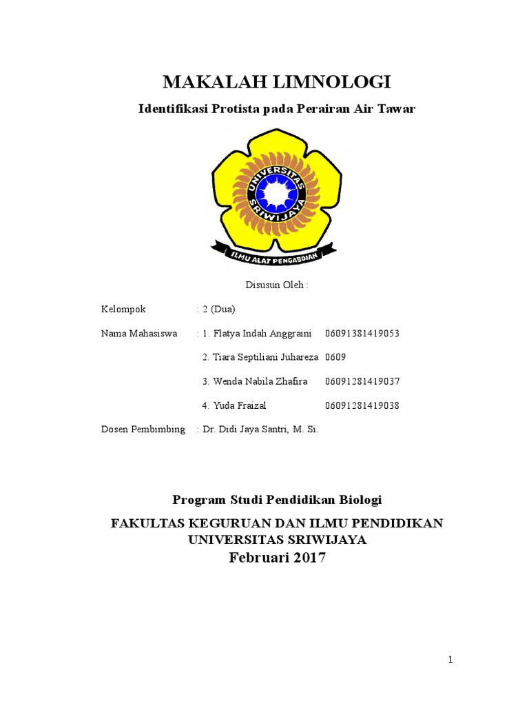 Makalah Limnologi | PDF
