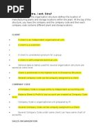 SD Organizational Structure Overview | PDF | Sales | Logistics