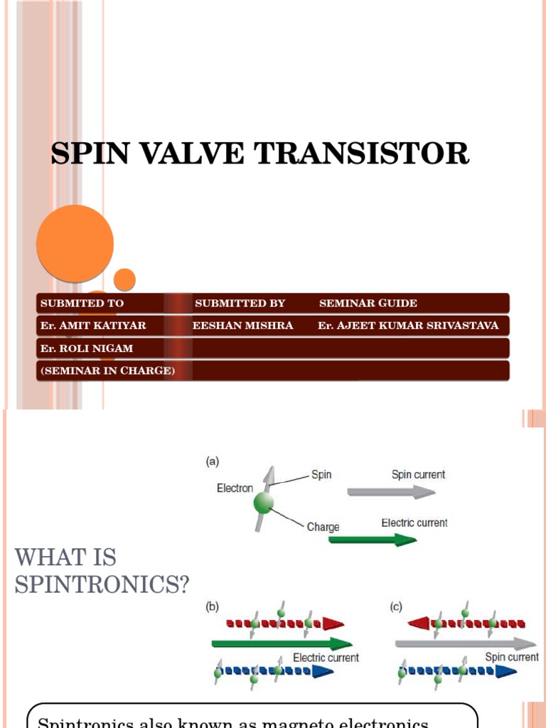Spin Valve Transistor Explained | PDF | Semiconductors | Transistor