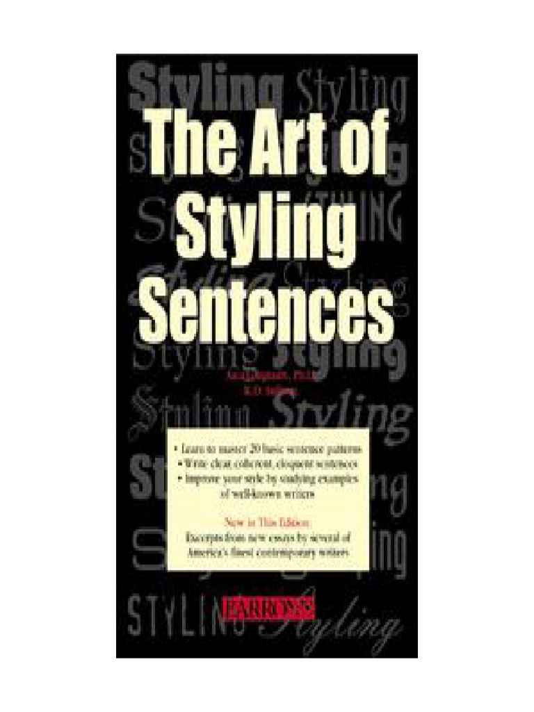 The Art of Styling Sentences | PDF