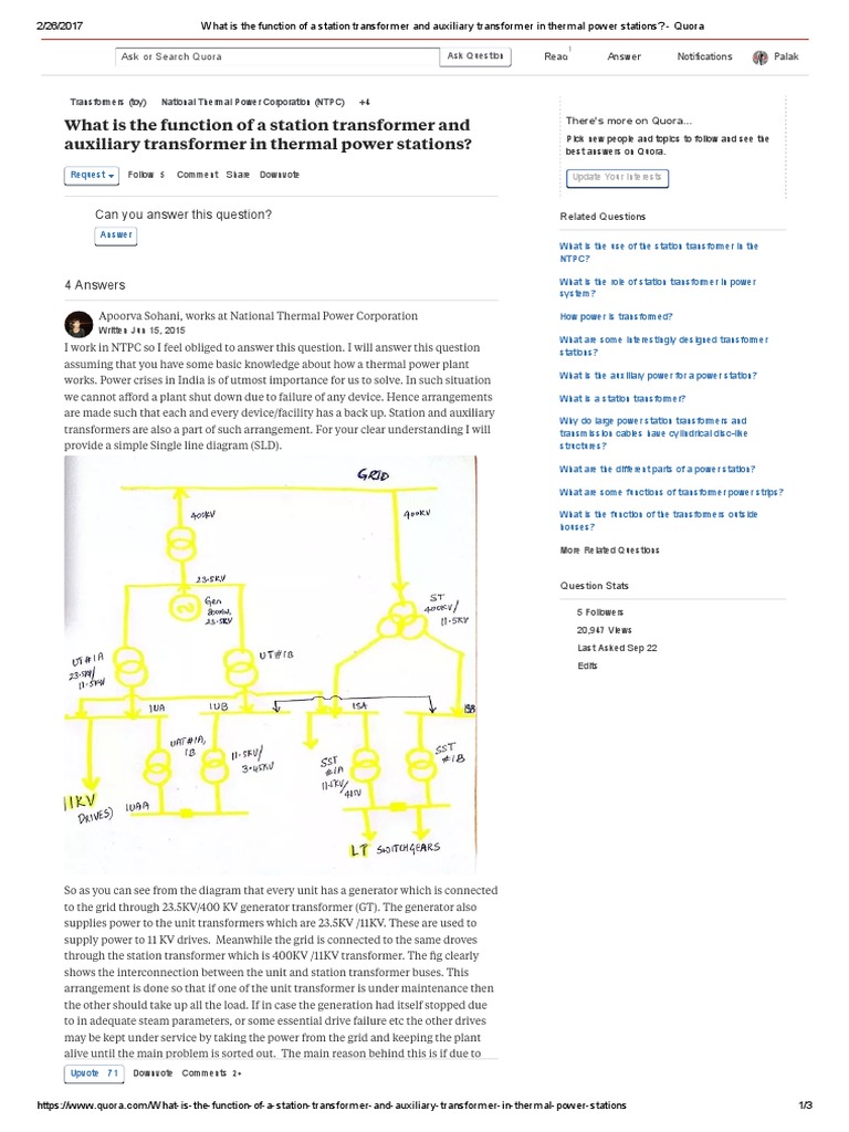 Function of Station and Auxiliary Transformers | PDF | Computers