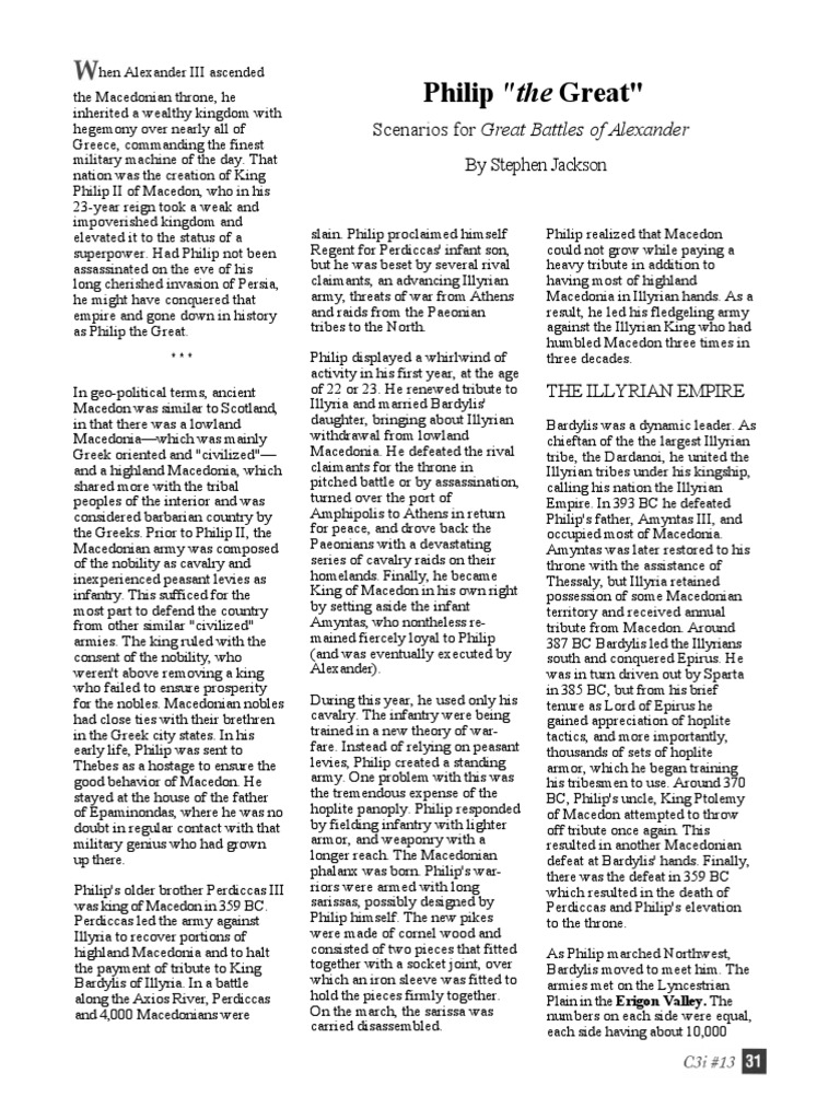 Philip The Great PDF | PDF | Macedonia (Ancient Kingdom) | 1st ...