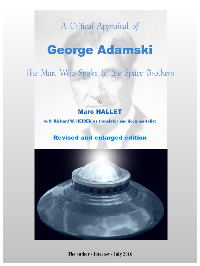 A Critical Appraisal of George Adamski The Man Who Spoke To The Space ...