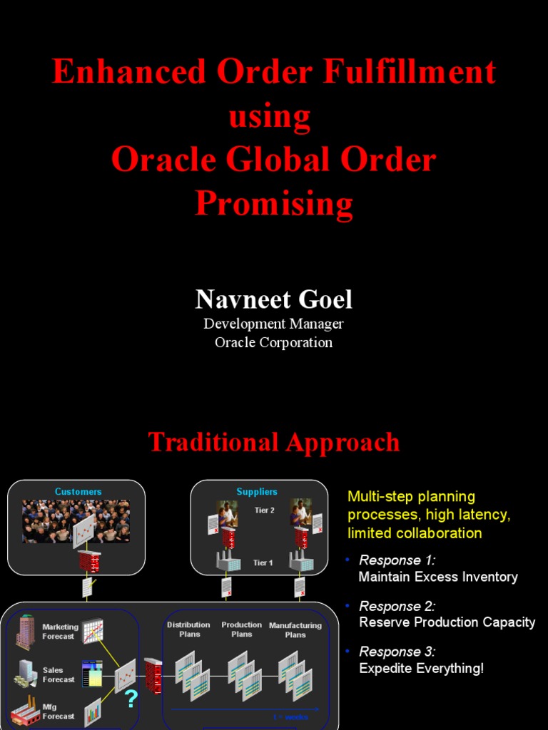 Enhanced Order Fulfillment Using Oracle Global Order Promising | PDF ...