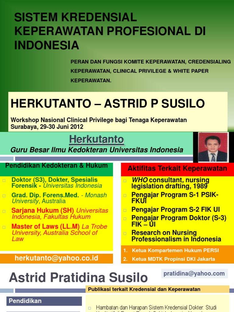 Sistem Kredensial Di Indonesia Herkutanto Astrid RKZ 29 Juni PDF | PDF