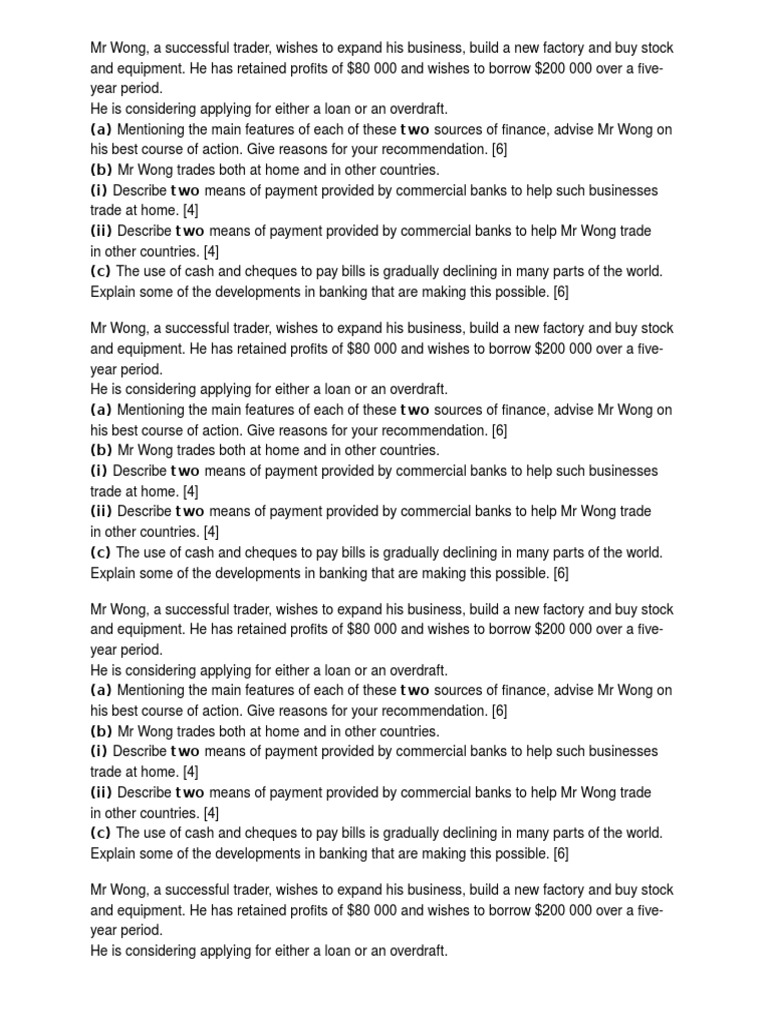 Banking Worksheet | PDF | Payments | Overdraft