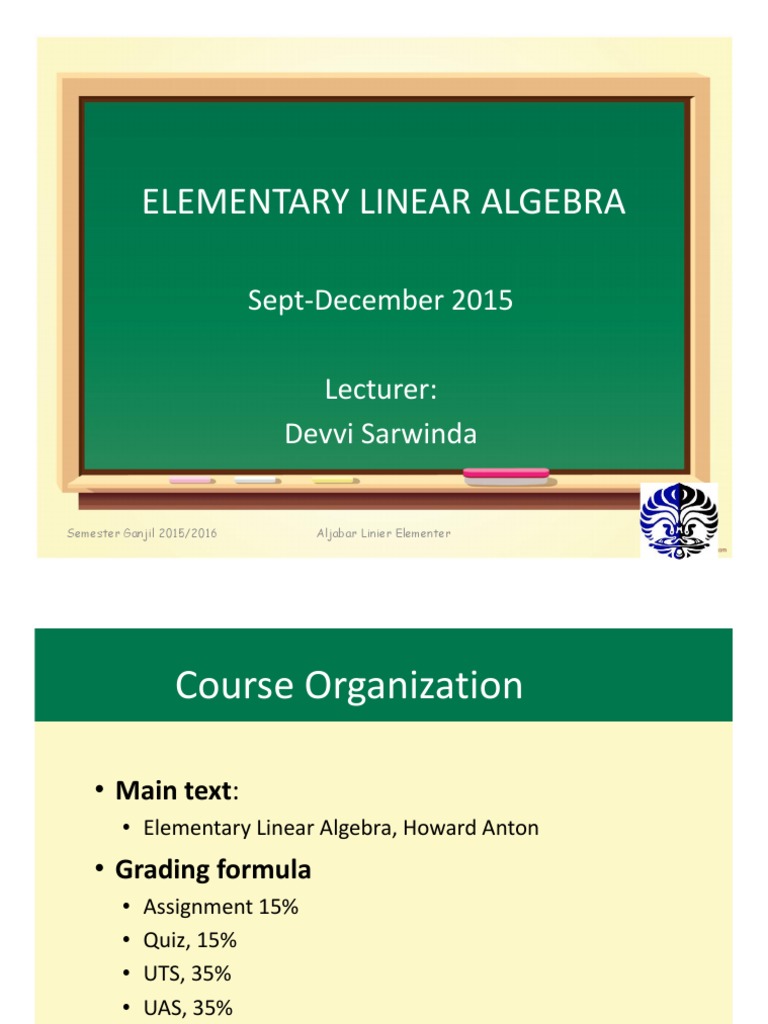 Elementary Linear Algebra PDF | Download Free PDF | Matrix (Mathematics ...