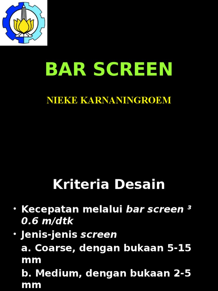 Bar Screen | PDF