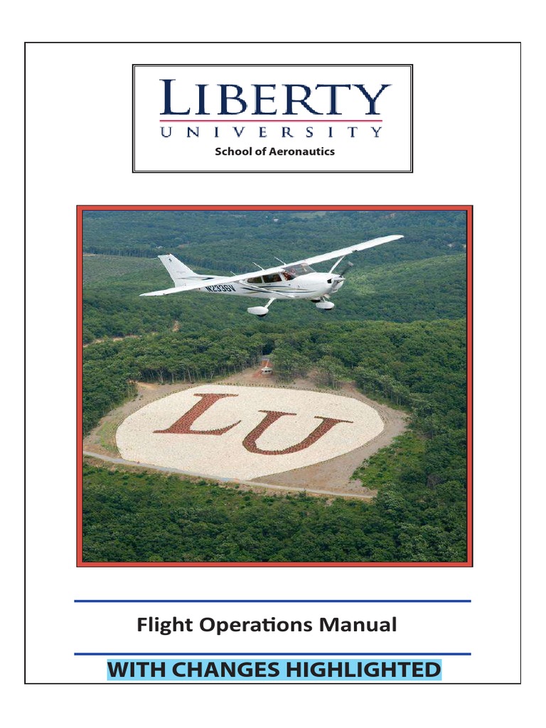 Flight Operations Manual With Changes Highlighted: School of ...