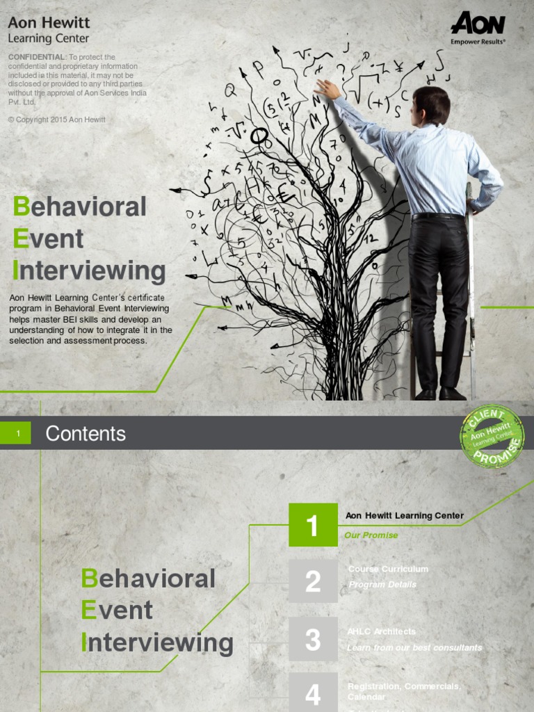 AHLC Catalog Behavioral Event Interviewing | PDF | Competence (Human ...