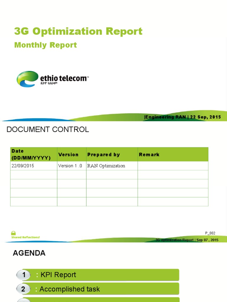 Optimizing 3G Network Performance: Analysis of Key Performance Indicators, Completed Tasks, and ...