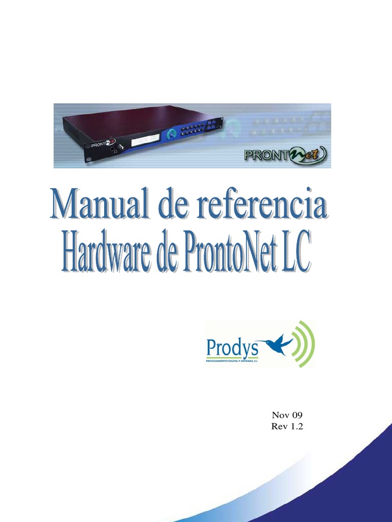 Manual de Referencia Hardware ProntonetLC Rev1.2 | PDF | Ingeniería ...