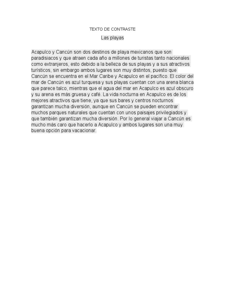 Texto de Contraste | PDF