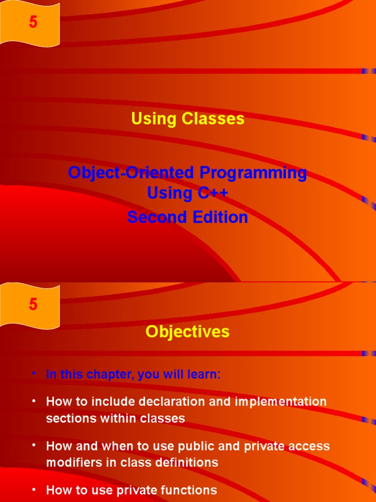 Using Classes Object Oriented Programming Using C Second Edition Pdf Class Computer