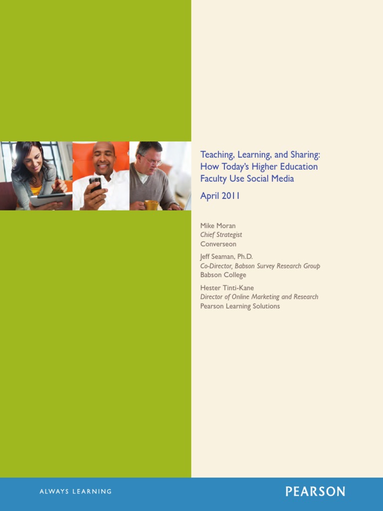 pEARSON - MEDIA AND EDUCATION2011 PDF | PDF | Social Media | Popular ...