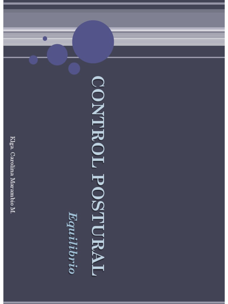 Control Postural Equilibrio | PDF | Músculo | Movimiento (física)