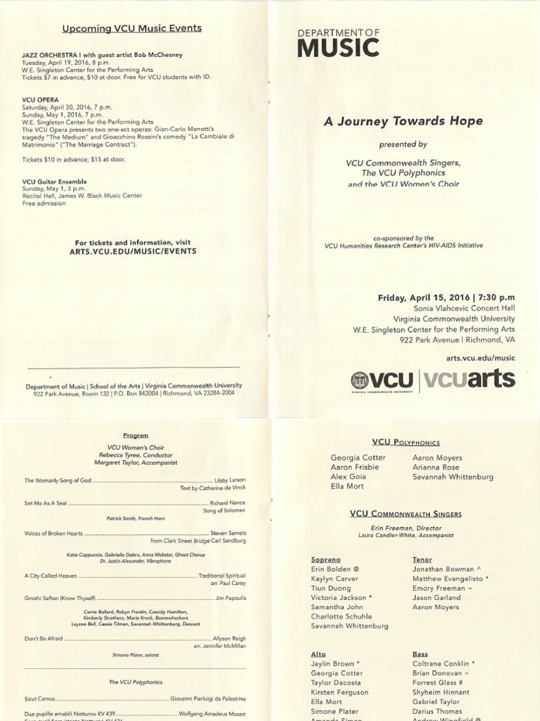 Music: A Journey Towards Hope | PDF | Choir | Performing Arts