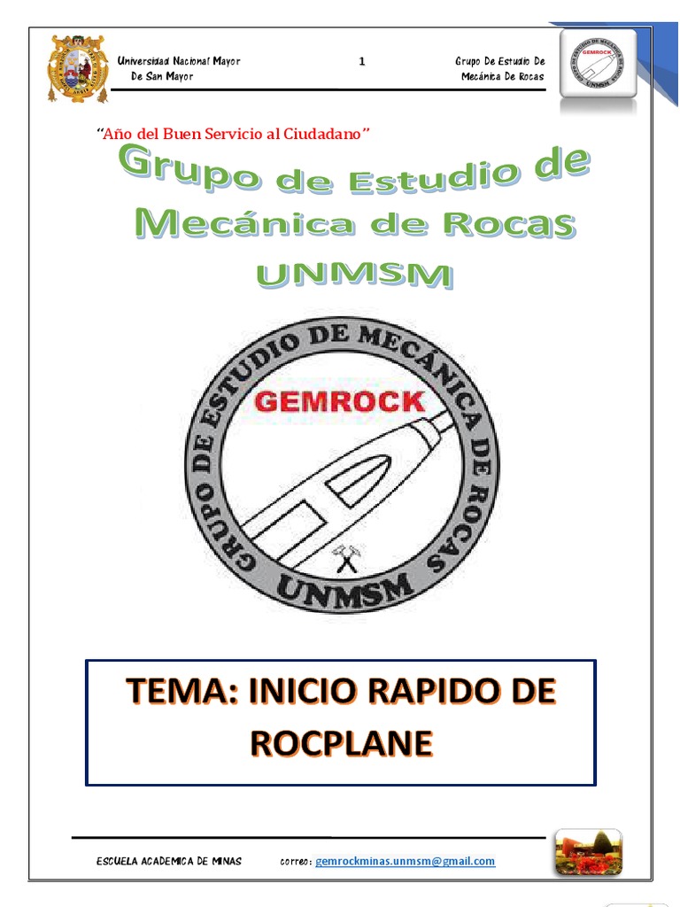 Tutorial de Inicio Rápido de RocPlane | PDF | Point and Click ...