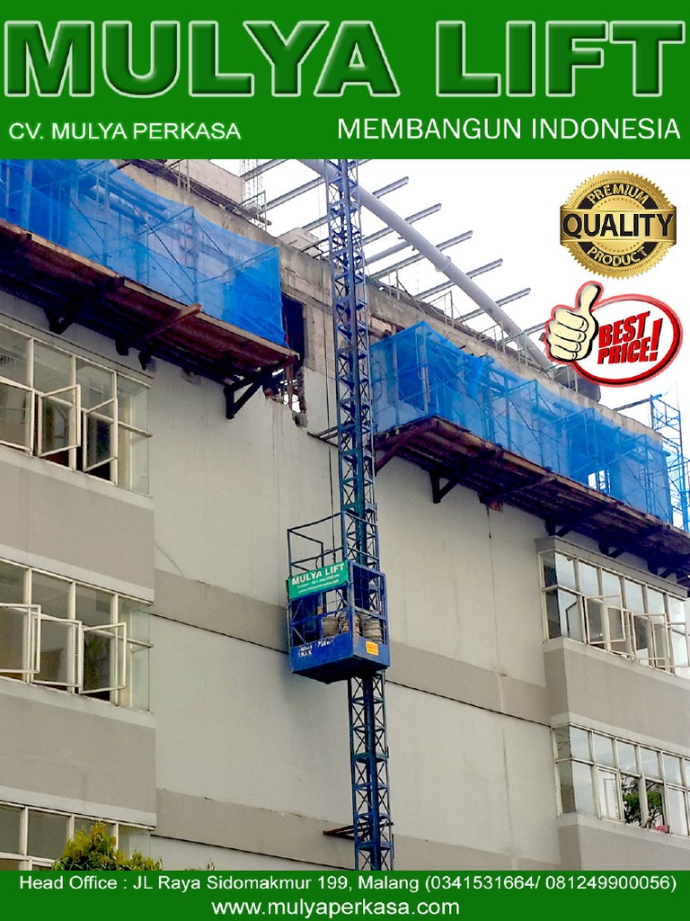 Brosur Mulya Lift | PDF