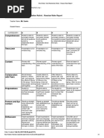 Rubric For Tableau Presentation | PDF | Essays | Creativity