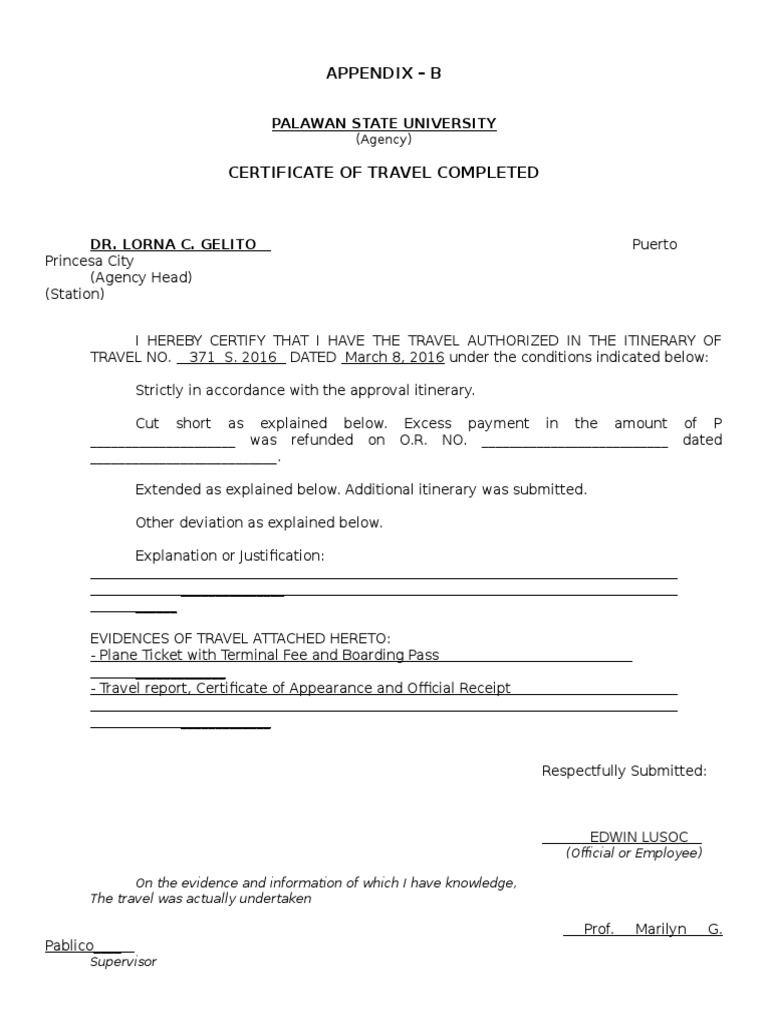 Certificate of Travel ZCR-SirEdwin | PDF