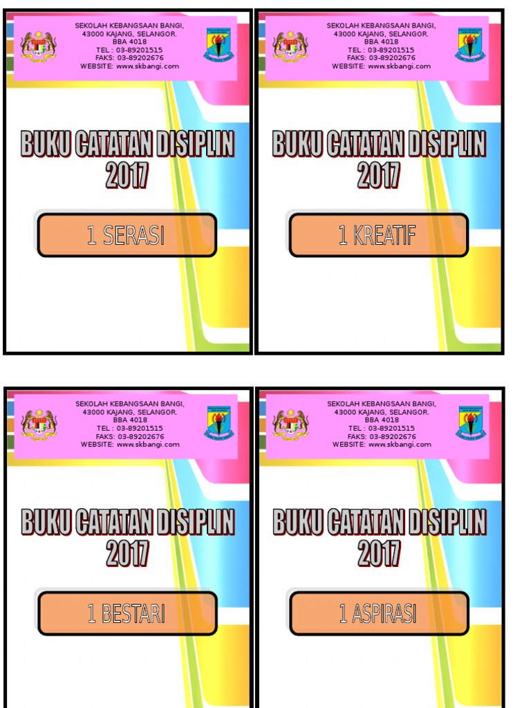 Cover Buku Catatan Disiplin | PDF