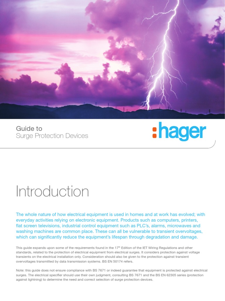 Hager Surge Protection Device Guide | PDF | Electrical Components ...
