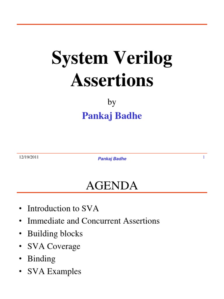 SV Assertions PDF | PDF | Boolean Data Type | Computer Programming