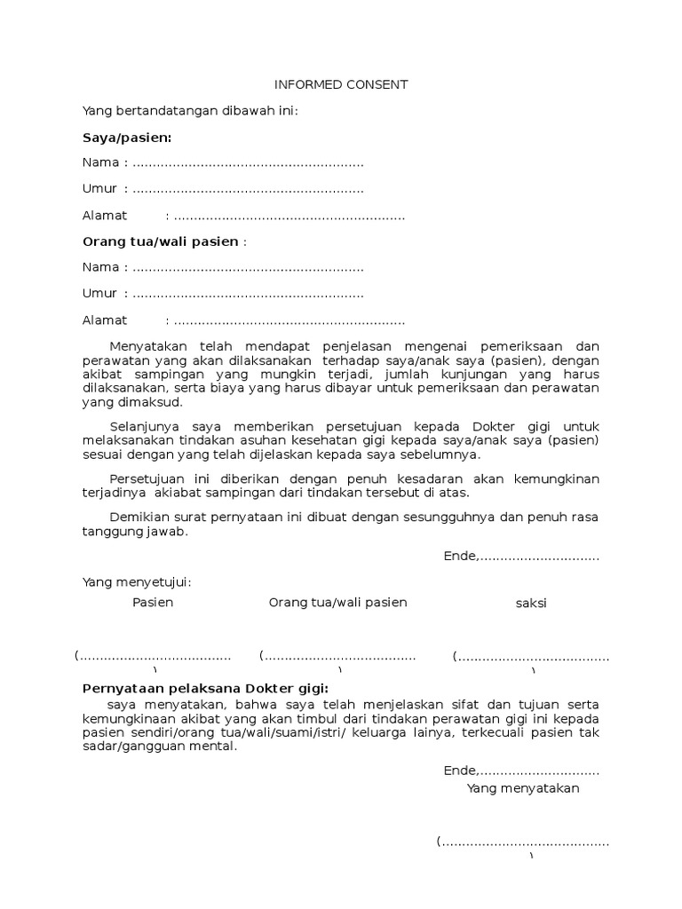 INFORMED CONSENT FORM | PDF
