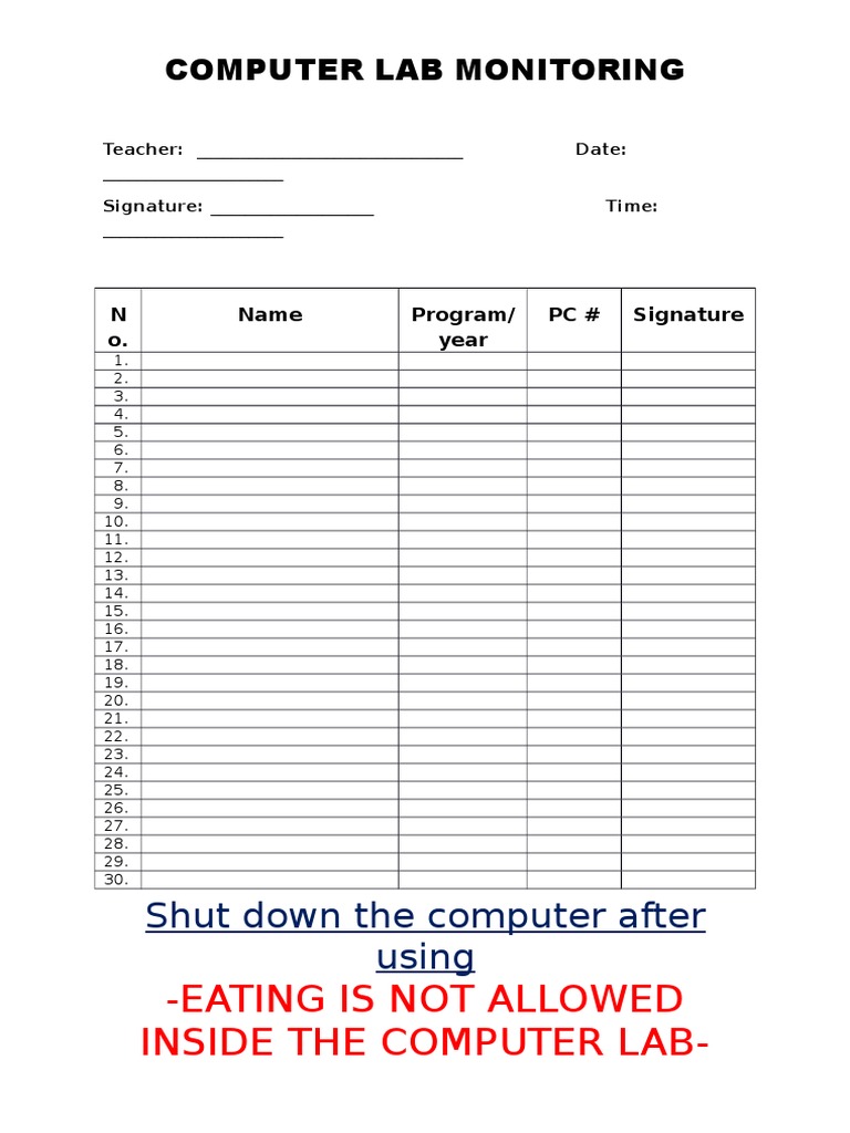 Lab Monitoring | PDF