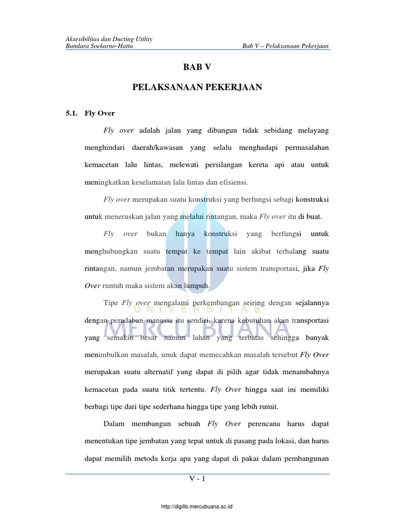 Metode Kerja Fly Over | PDF