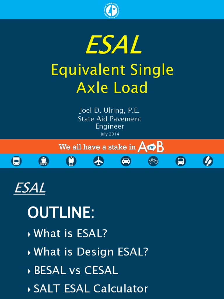 esal-overview.pdf | Road Surface | Road Transport